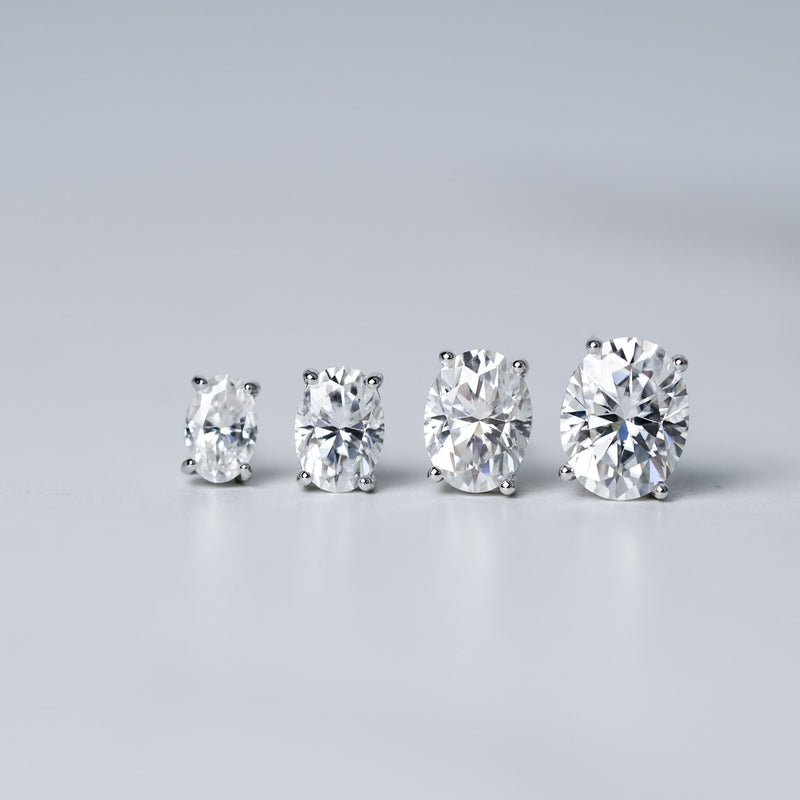 Simulated Diamond Earrings | Moissanite Earrings